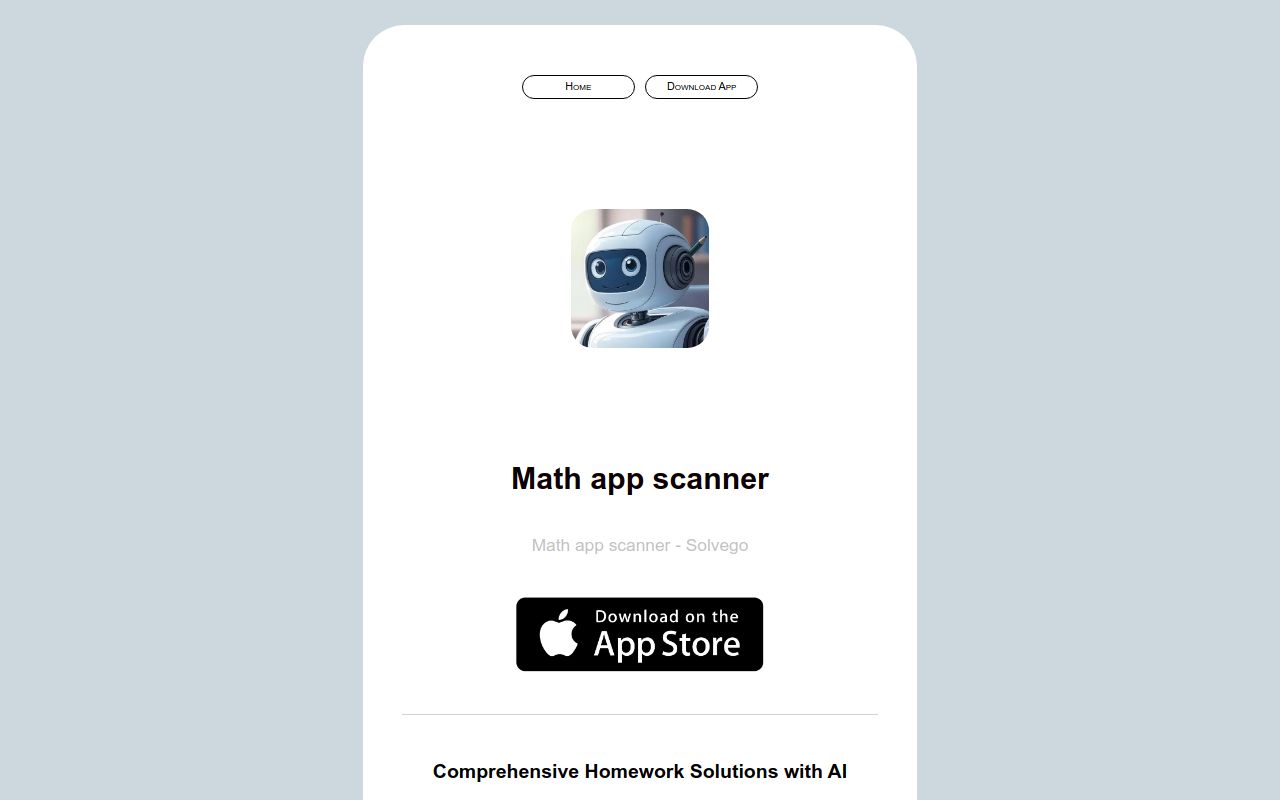 Math app scanner - Solvego